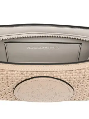Karl Lagerfeld Circle Shoulder Bag - Nude