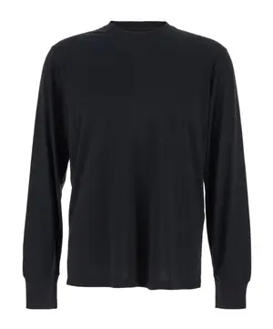 TOM FORD Crew Neck Long-sleeved T-shirt - Black