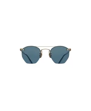 Matsuda Oval Rimless Sunglasses - Blue