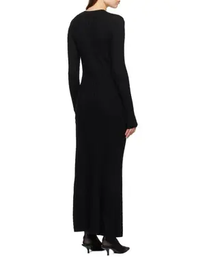 TOTEME Long-sleeve Ribbed Maxi Dress