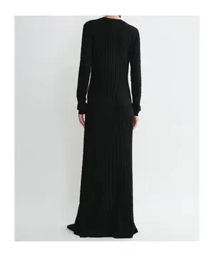 TOTEME Long-sleeve Ribbed Maxi Dress