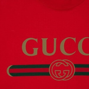 Gucci Logo Printed Jersey T-shirt - Red