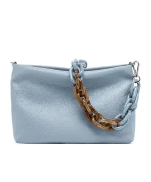 GIANNI CHIARINI Zippered Shoulder Bag With Resin Chain