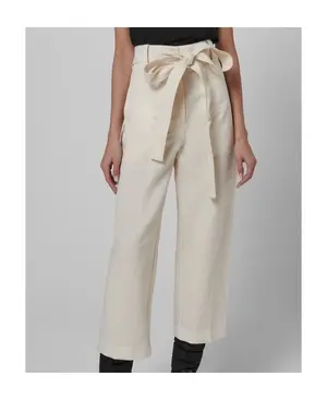 Moncler Wide-leg Belted Pants - Pearly