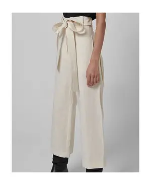 Moncler Wide-leg Belted Pants - Pearly