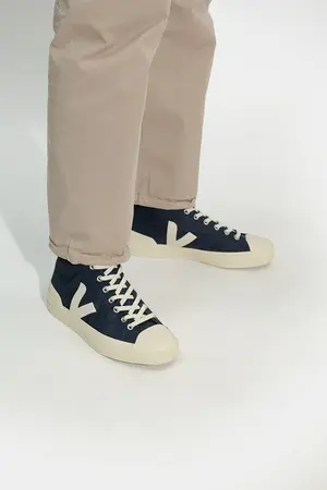 VEJA High Top Sneakers With Logo Detailing - Black