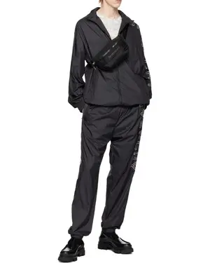 Givenchy Logo Embroidered Hooded Zip-up Jacket