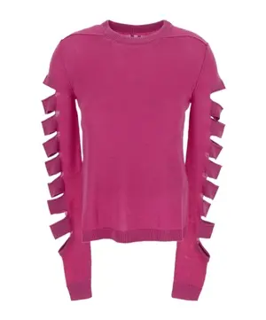 Rick Owens Spartan Biker Knitted Jumper - Pink