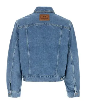 MARINE SERRE Moon Laser Wash Denim Jacket