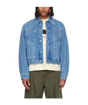 MARINE SERRE Moon Laser Wash Denim Jacket