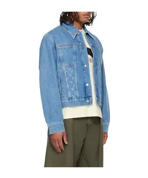 MARINE SERRE Moon Laser Wash Denim Jacket