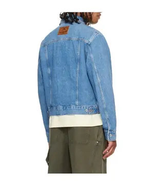 MARINE SERRE Moon Laser Wash Denim Jacket