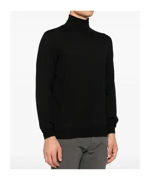 Fedeli High Neck Sweater - Black