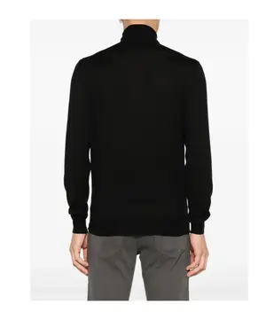 Fedeli High Neck Sweater - Black