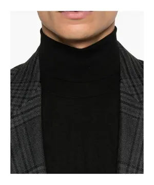 Fedeli High Neck Sweater - Black