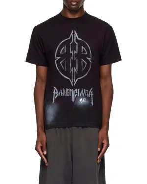 Balenciaga Bb Logo Printed Crewneck T-shirt