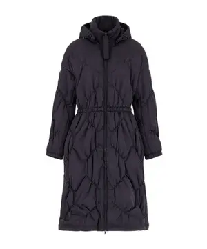 Emporio Armani Quilted Coat - Black
