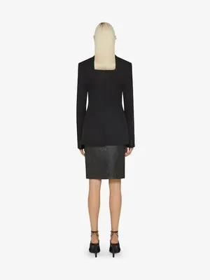 Givenchy Single-breasted Cape Jacket