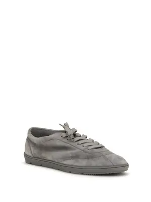Brunello Cucinelli Low Top Lace-up Sneakers With Perforated Details