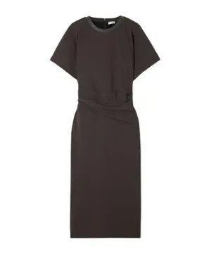Brunello Cucinelli Round Neck Short Sleeve Dress