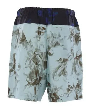 Dries Van Noten Floral Printed Drawstring Shorts - Gray