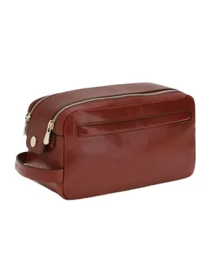 Brunello Cucinelli Zipped Beauty Bag - Brown