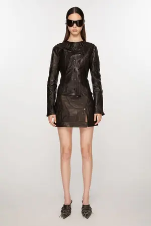 Acne Studios Crinkled Leather Jacket