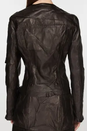 Acne Studios Crinkled Leather Jacket