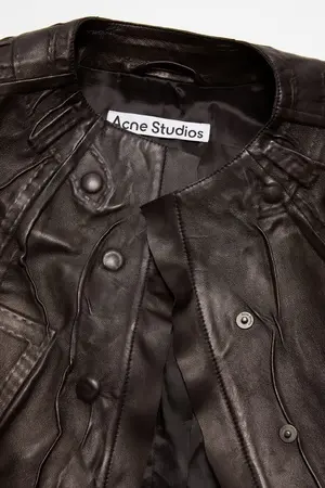 Acne Studios Crinkled Leather Jacket
