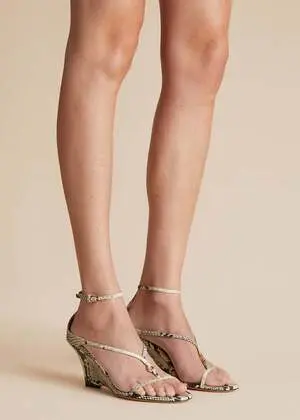 Khaite Marion 75mm Sandals - Nude