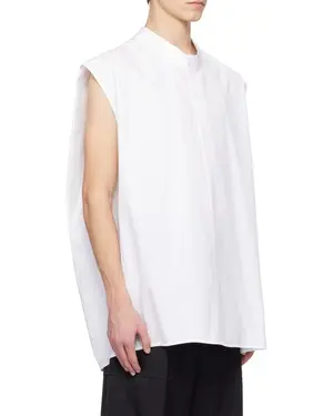 JIL SANDER Sleeveless Vest With Vertical Collar
