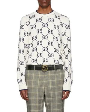 Gucci Humphrey Bogart Print Crewneck Sweatshirt - Red