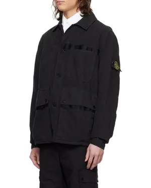 Stone Island Buttoned Collared Jacket