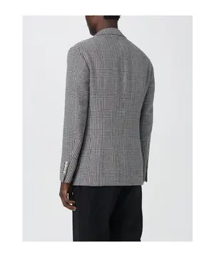 Brunello Cucinelli Checked Single-breasted Jacket - Gray