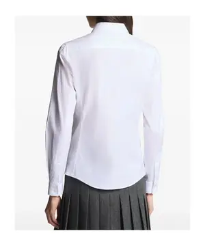 FAY Slim Stretch Poplin Shirt - White