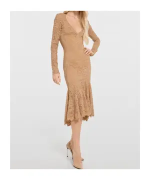 Gucci Gg Flower Stretch Lace Dress