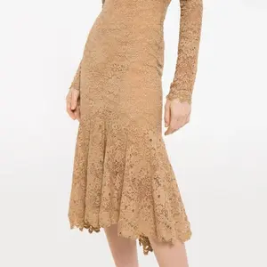 Gucci Gg Flower Stretch Lace Dress