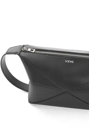 Loewe Puzzle Fold Zip-up Tote Bag - Black