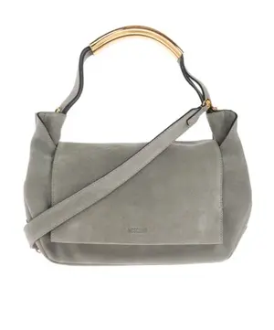 Moschino Handle Detail Cross Body Bag - Gray