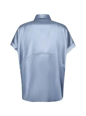 Brunello Cucinelli Short Sleeve Buttoned Blouse - No
