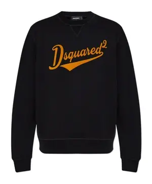 Dsquared2 Velvet Logo Crewneck Sweatshirt
