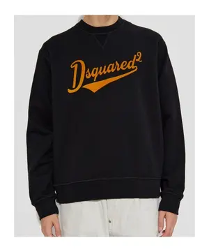 Dsquared2 Velvet Logo Crewneck Sweatshirt