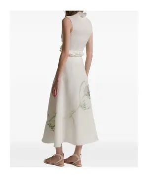 Alberta Ferretti Sleeveless Ruffled Blouse - White