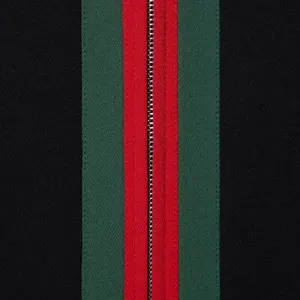 Gucci Stretch Nylon Zip Jacket With Web Intarsia