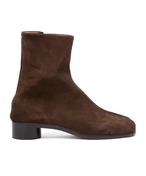MAISON MARGIELA Tabi Toe Ankle Boots - Brown