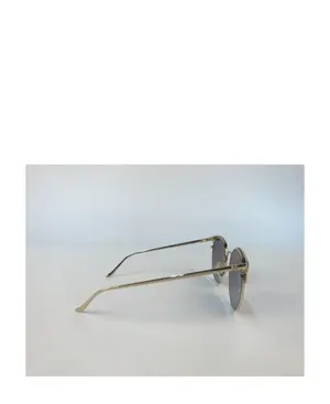 Gucci Gradient Logo Detail Sunglasses - Black