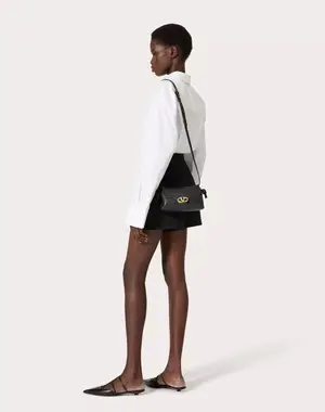 Valentino Garavani Vlogo Plaque Foldover Shoulder Bag