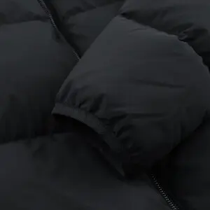 Emporio Armani High-neck Zip-up Padded Jacket - Black