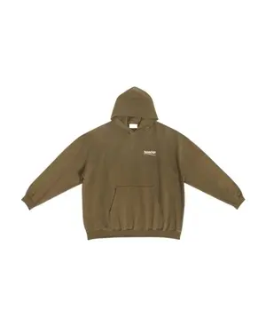 Balenciaga Embroidered Oversized Hoodie - Green