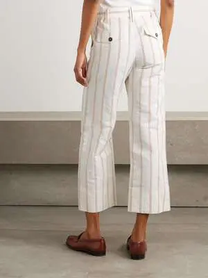 Brunello Cucinelli Striped Straight-leg Trousers
